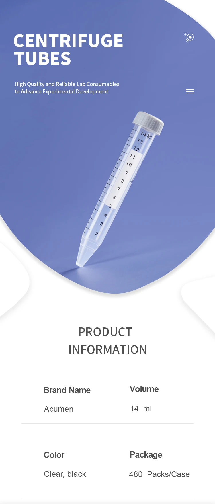 Falcon 15ml Polypropylene Conical Centrifuge Tubes - Buy Falcon 15ml ...