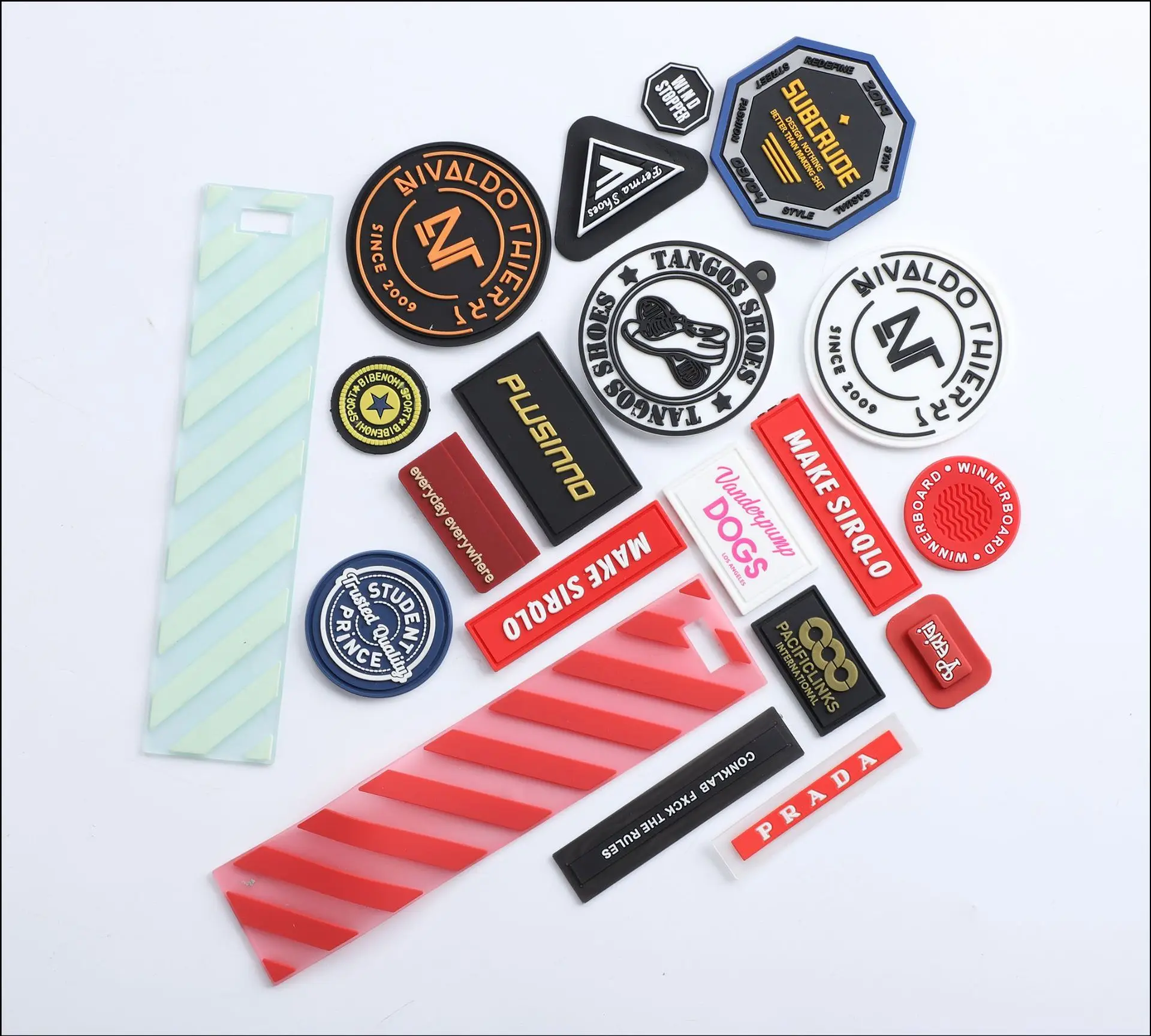 Customized Rubber 3D Logo Patches - OEM Service Accepted