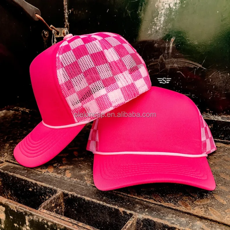 Custom Print 3D Puff Logo OTTO 5 Panel Polyester Mesh Baseball Cap ...