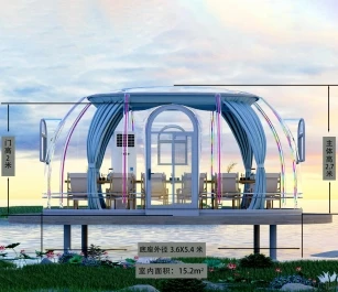 PC Dome House - Clear Resort Polycarbonate Bubble Tent