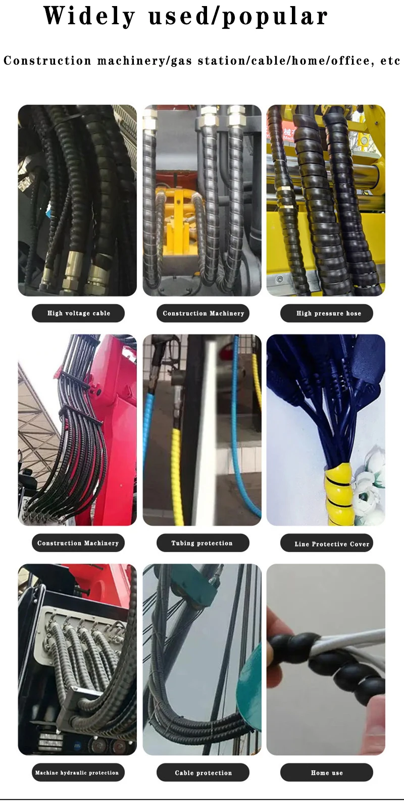 High-quality Spiral Wound Hose Spiral Protective Sleeve With Cable ...