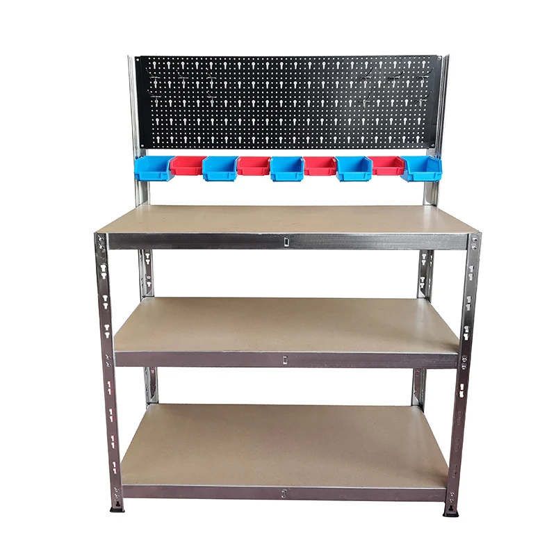 Galvanised Workbench With Hdf Board And Organizer Panel Workbench ...