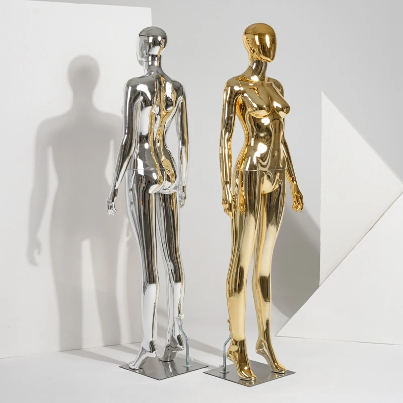 Factory Direct Commercial Luxury Gold Full Body Female Mannequins ...