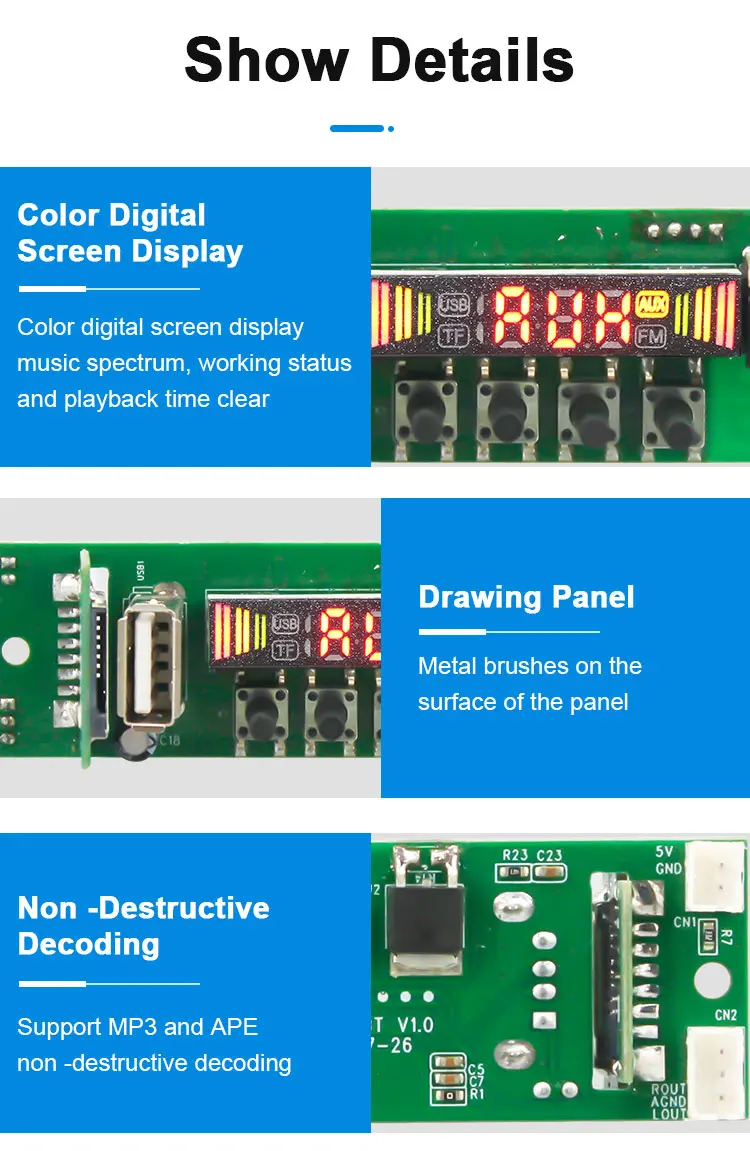 VIRE Bluetooth 5.1 MP3 Player Decoder Board - Versatile Audio
