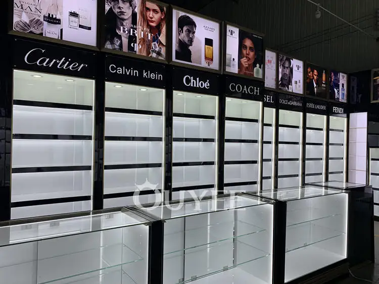 Customized Perfume Display Shelves for Luxury Retail