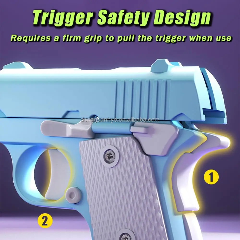 Hot Sale 3d Printed 1911 Mini Fidget Gun Plastic Fidget Sensory Toys ...