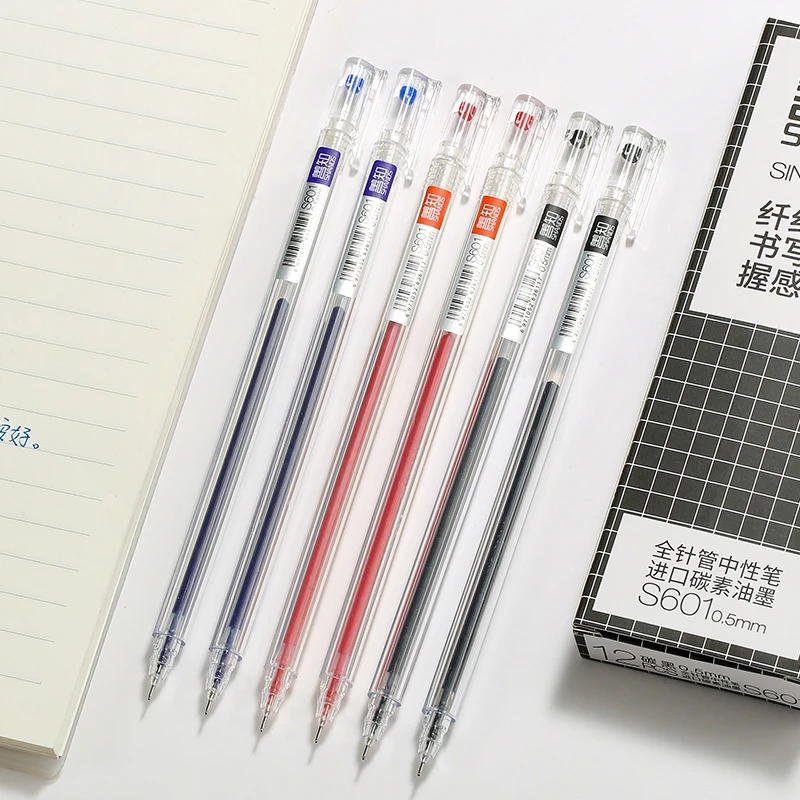 Shands Triangular Transparent Penholder Full Needle Tube Carbon Ink Gel ...