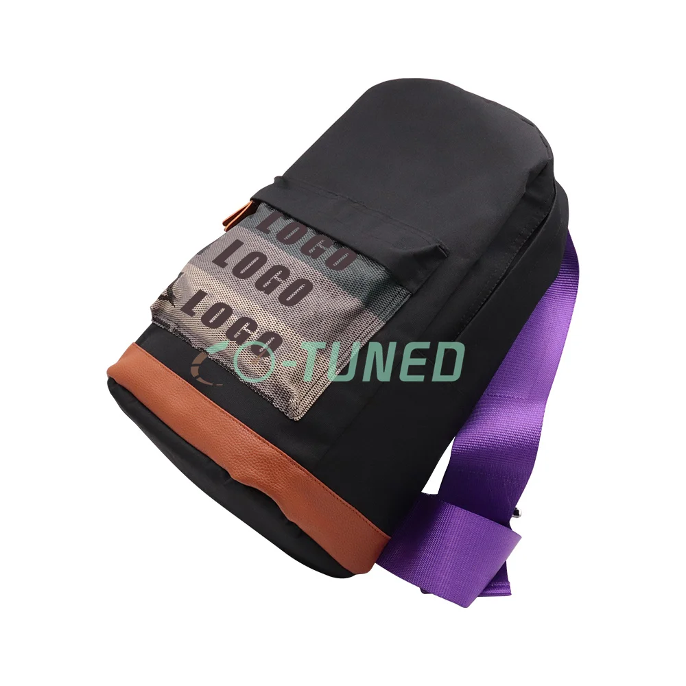 JDM Bag Backpack Canvas School Bag Fashion Racing Backpack with Green ...