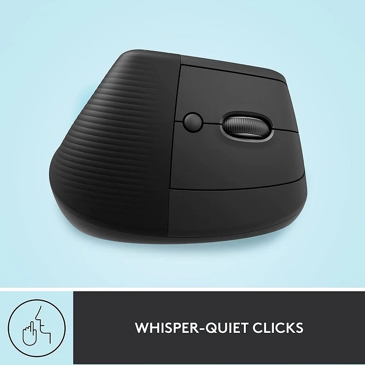 Logitech Lift Vertical Ergonomic Mouse - Right-Handed Wireless