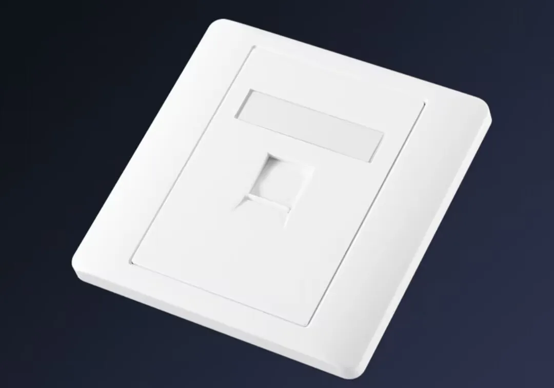 Single Ports Cat5e Cat6 Utp 86 Type Network Face Plate Wall Plate 1 ...