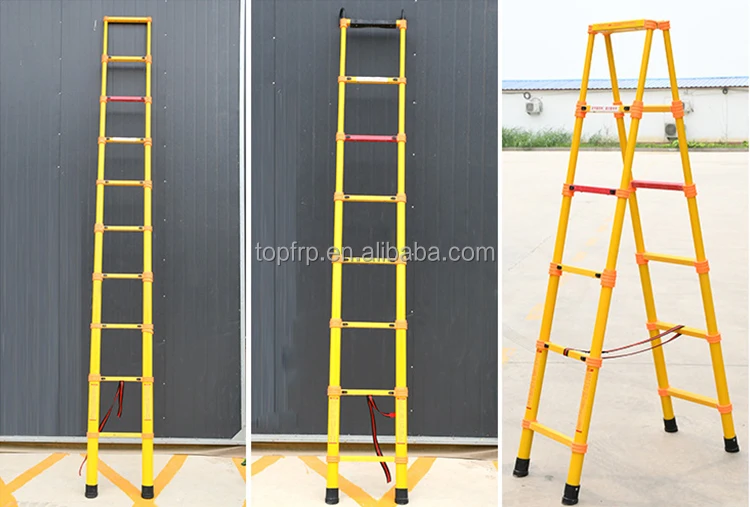 Insulation Ladder High Voltage Telescopic Fiberglass Frp Tool Box ...