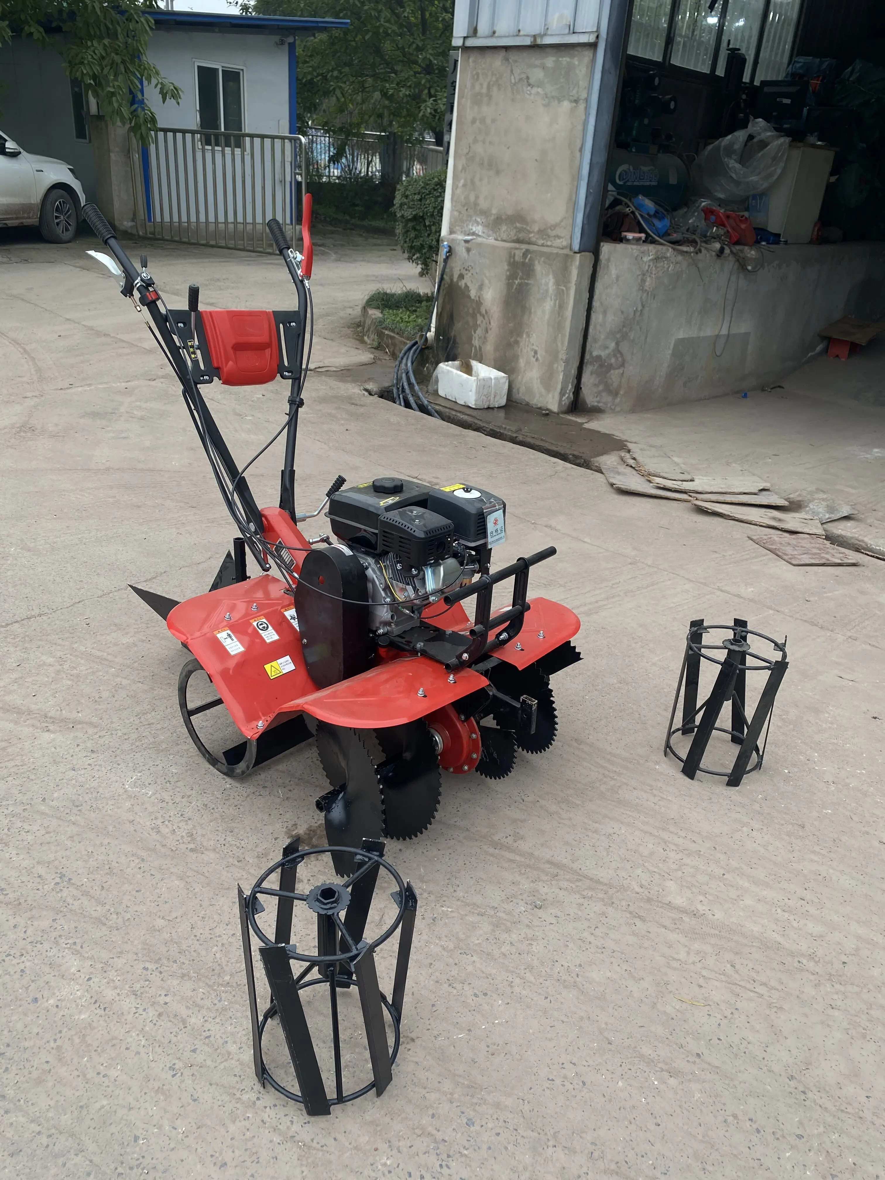 Agriculture Mini Handheld 4 Wheel Power Tiller Multipurpose - Buy Mini ...