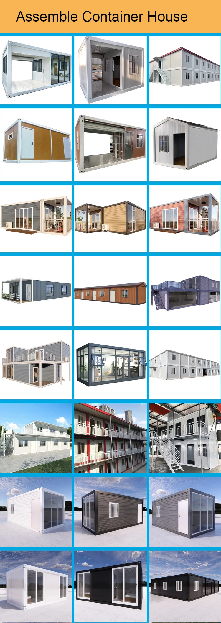 Custom Export Design Modern Large Flat Pack Prefab Homes