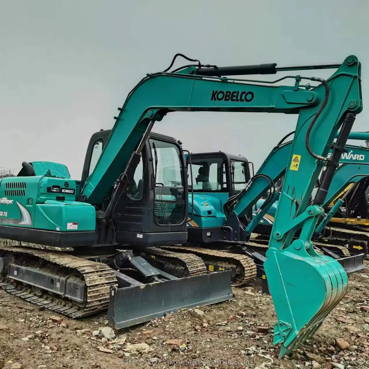 Almost New Used Kobelco Sk75 Mini Crawler Excavator Used 7.5ton Mini ...
