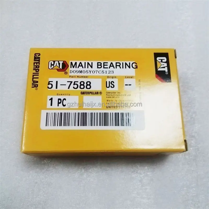 Caterpillar Excavator Spare Parts C6.4 3066 Engine Main Bearing 5i-7588 ...