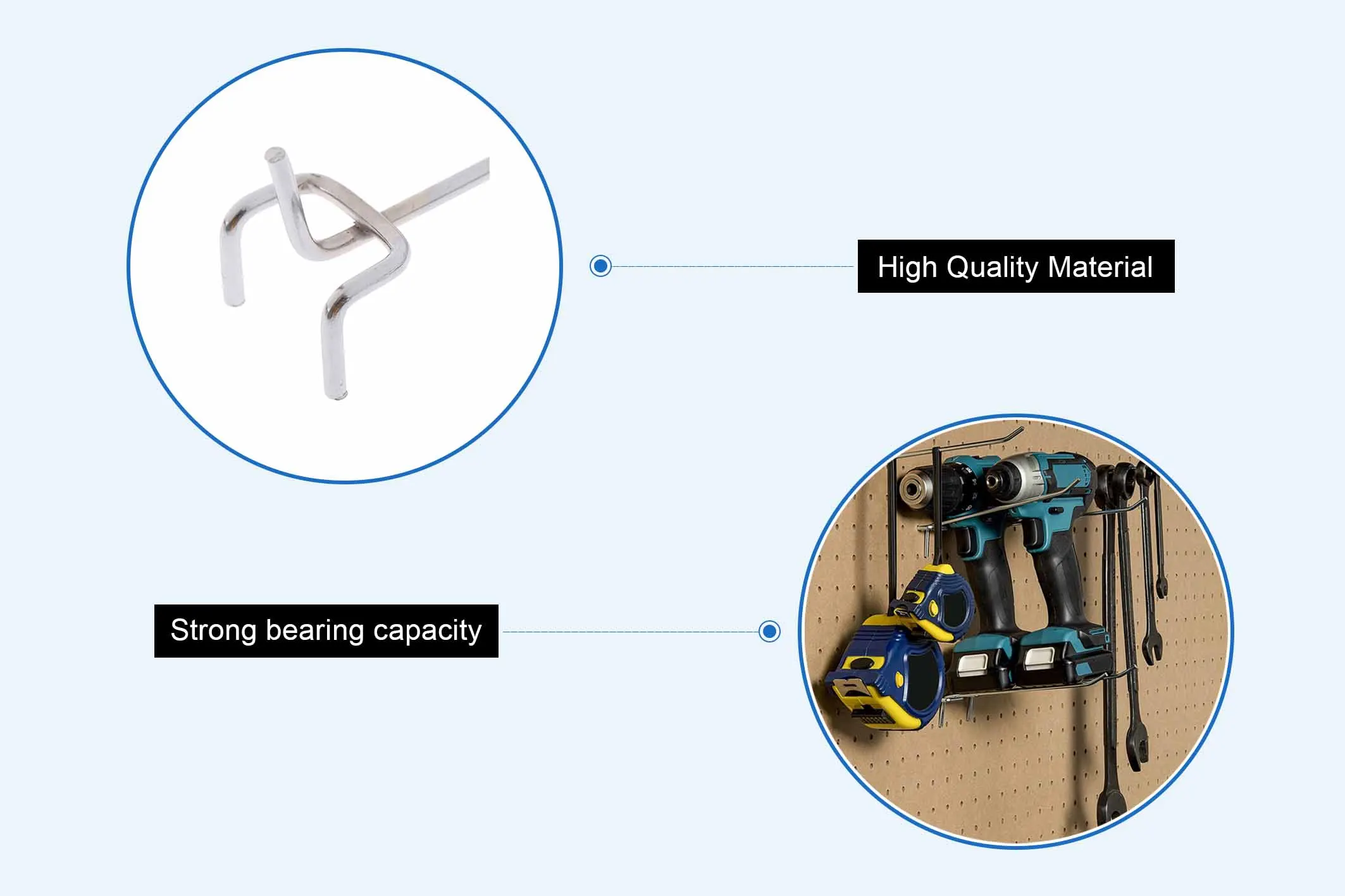 Retail Pegs - Efficient Display Hooks for Hardware Tools