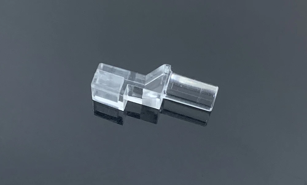Square 90 Degrees PC Transparent Plastic Rigid LED Light Pipe