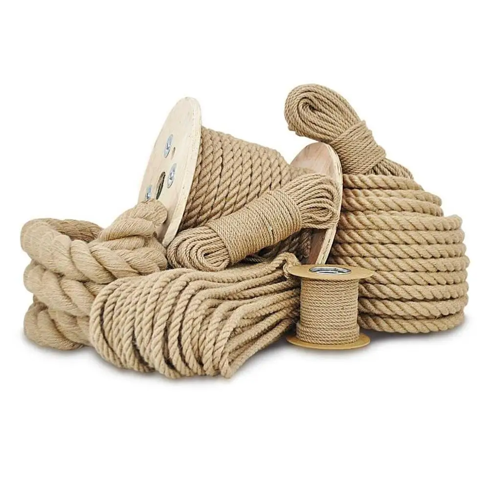 Jute Rope Twisted Hemp Rope 3~60MM 100% Natural Fiber| Alibaba.com