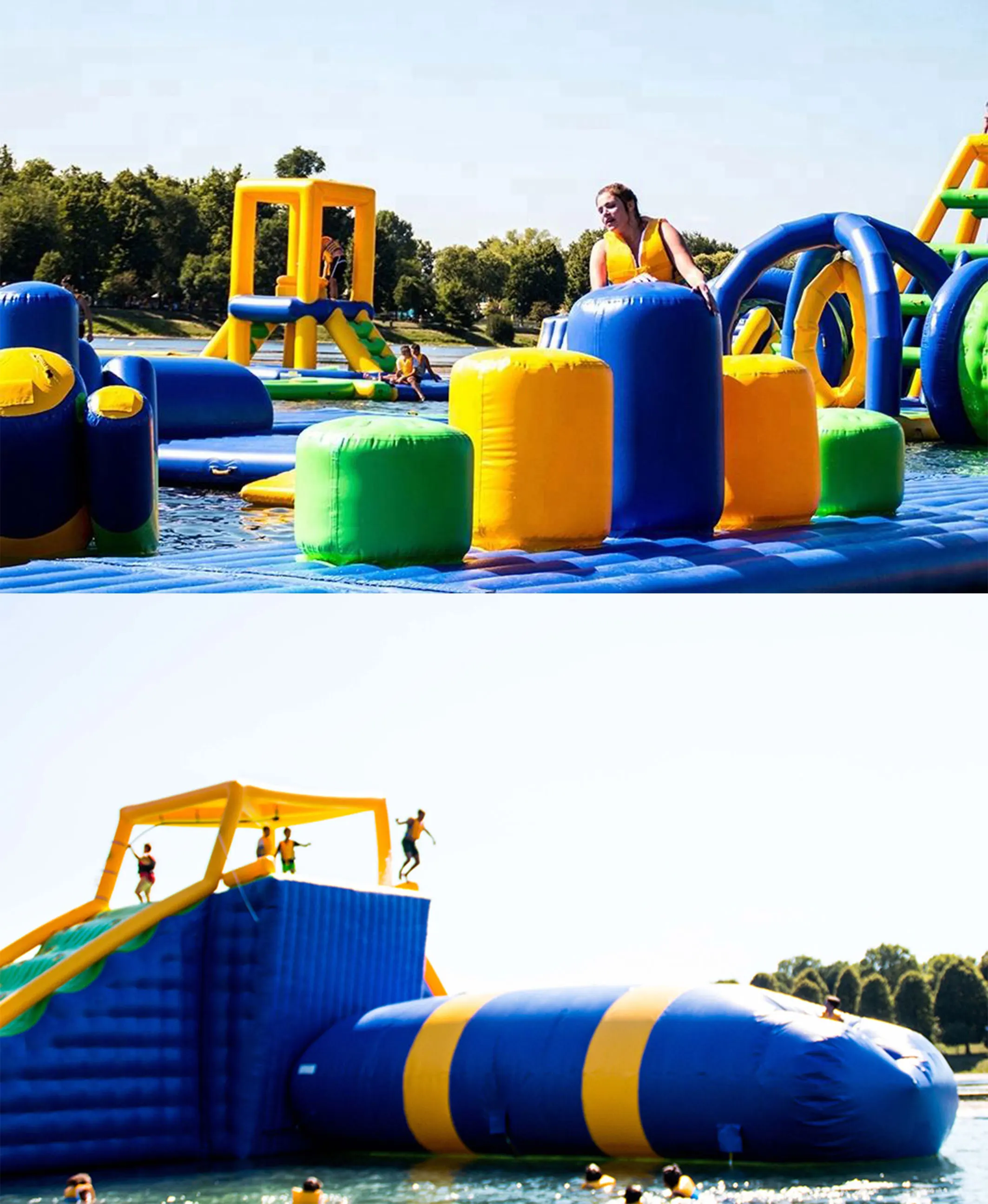 Large-scale Inflatable Water Parks Production For Various Venues ...