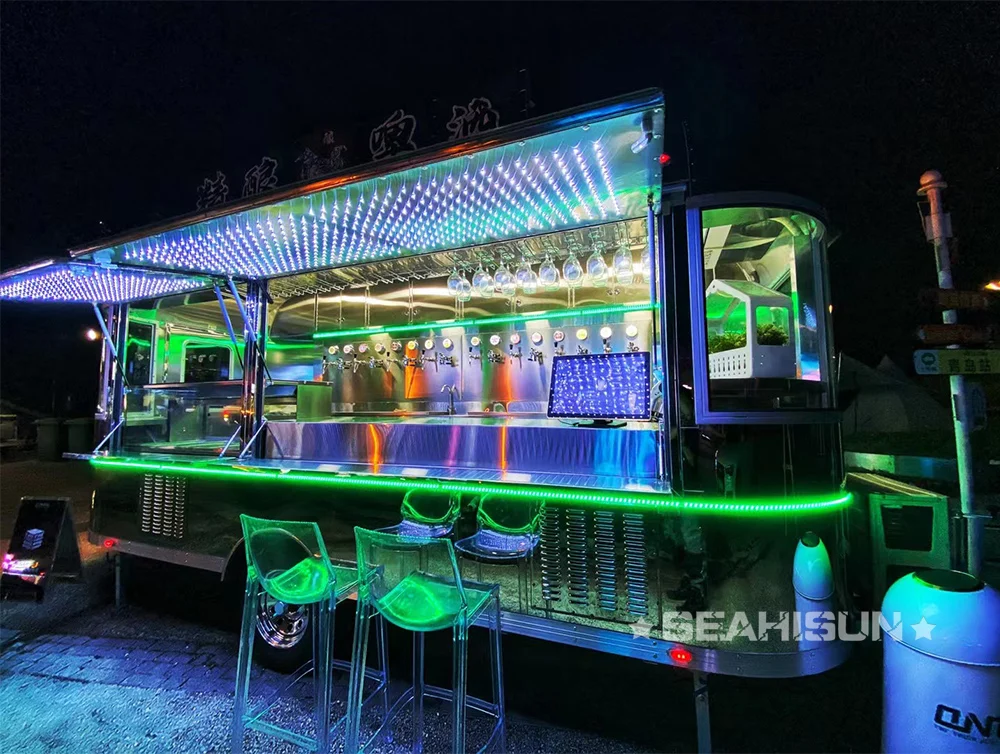 Mobile Bar Beer Ice Cream Food Truck Cart for Sale