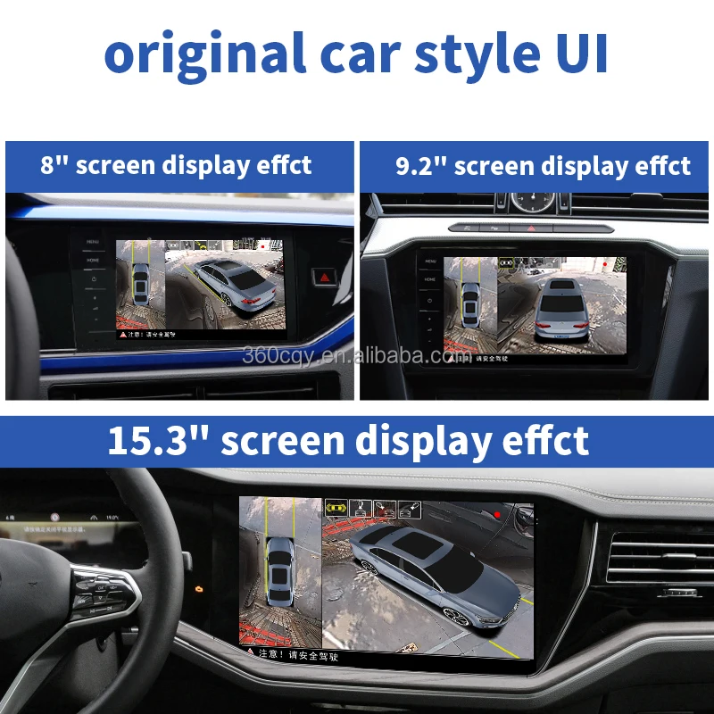 360 Surround Bird View Vehicle Camera System 1080p Wi-fi/gps Tracking ...