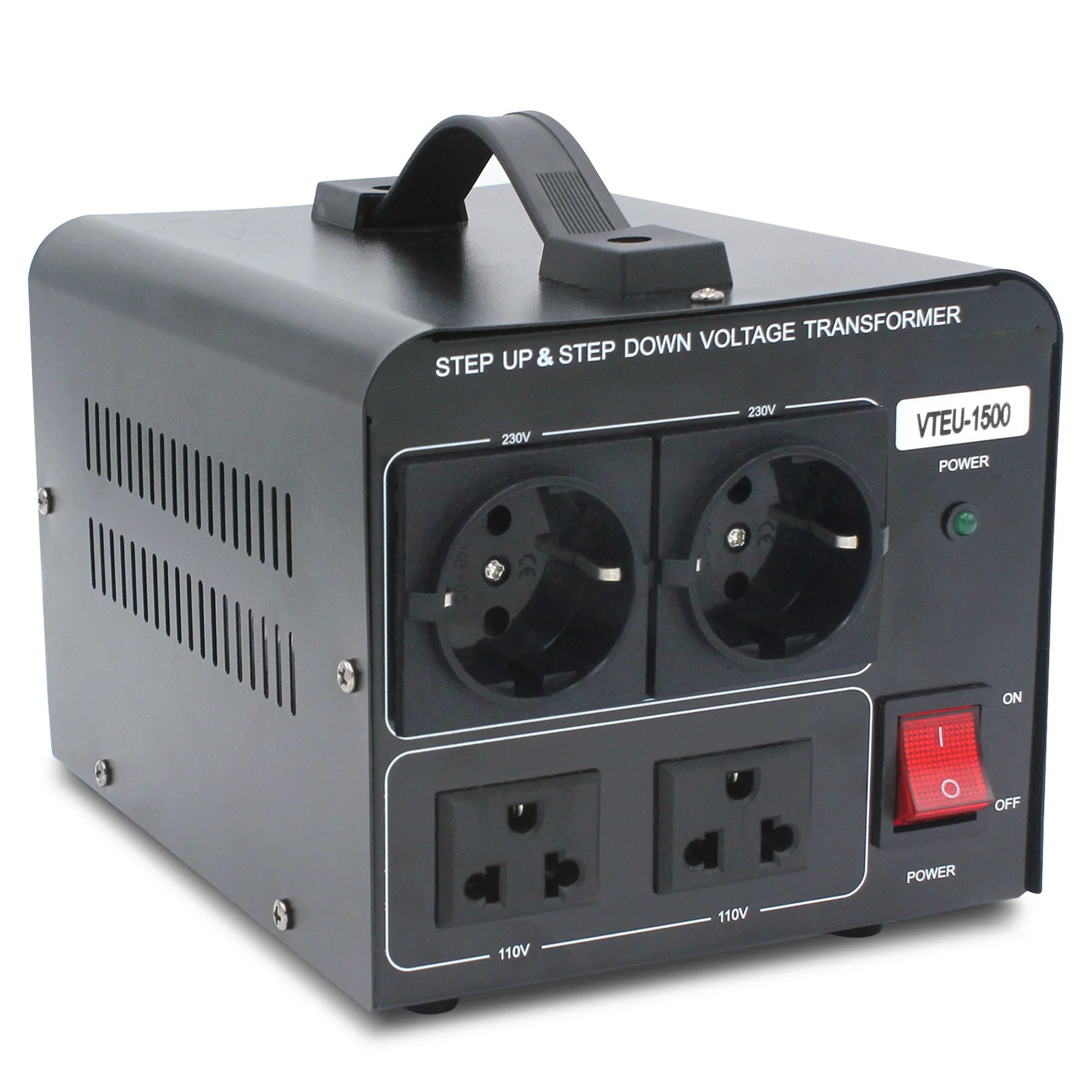 Home Use 1500w 110v to 220v Step up Current AC Small Voltage ...