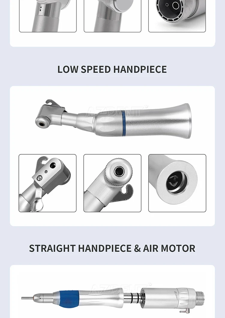High Quality Dental High/low Handpiece Kit Push Button Wrench Type ...