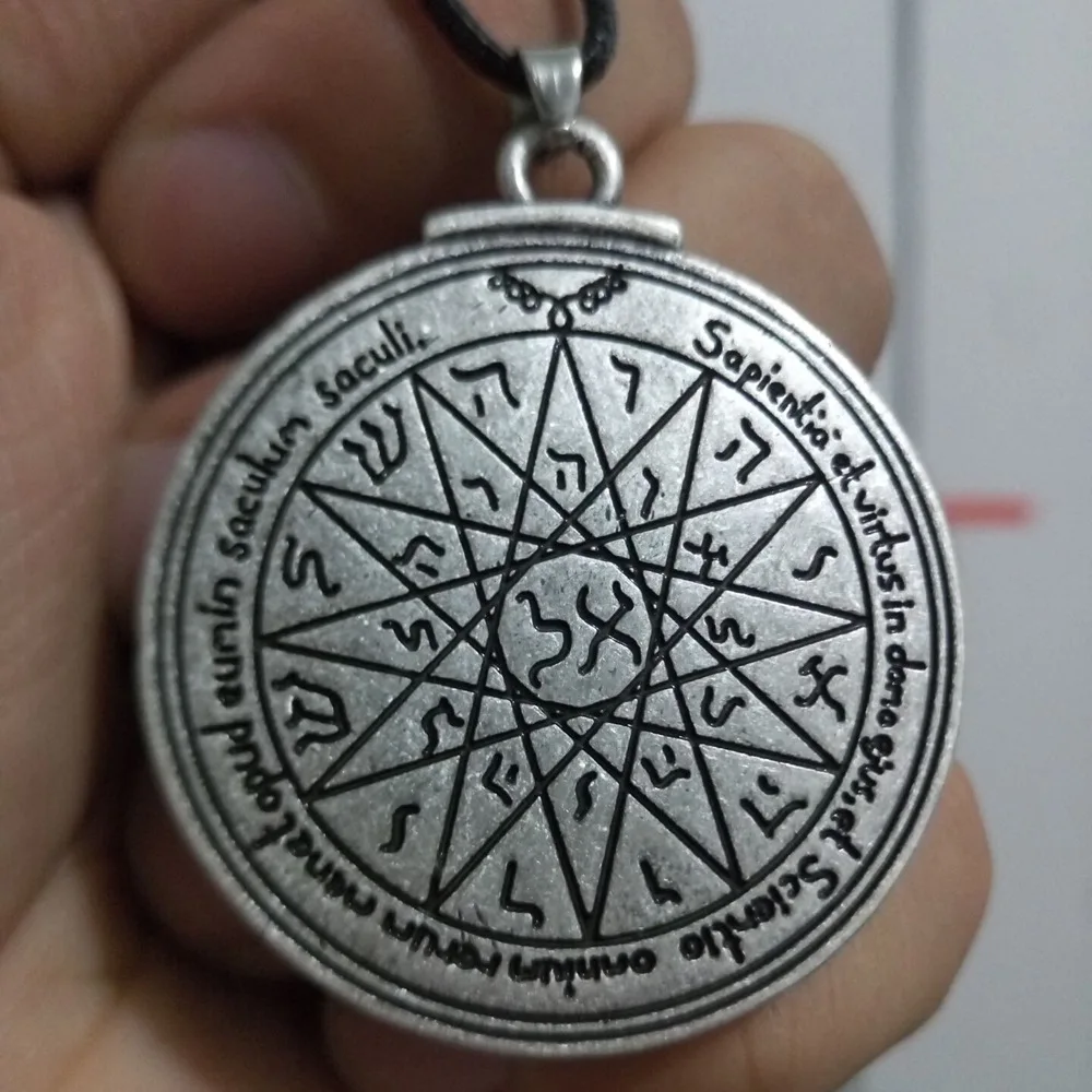 Archangel Michael Sigil Seal Solomon Kabbalah Amulet Pendant Vintage ...