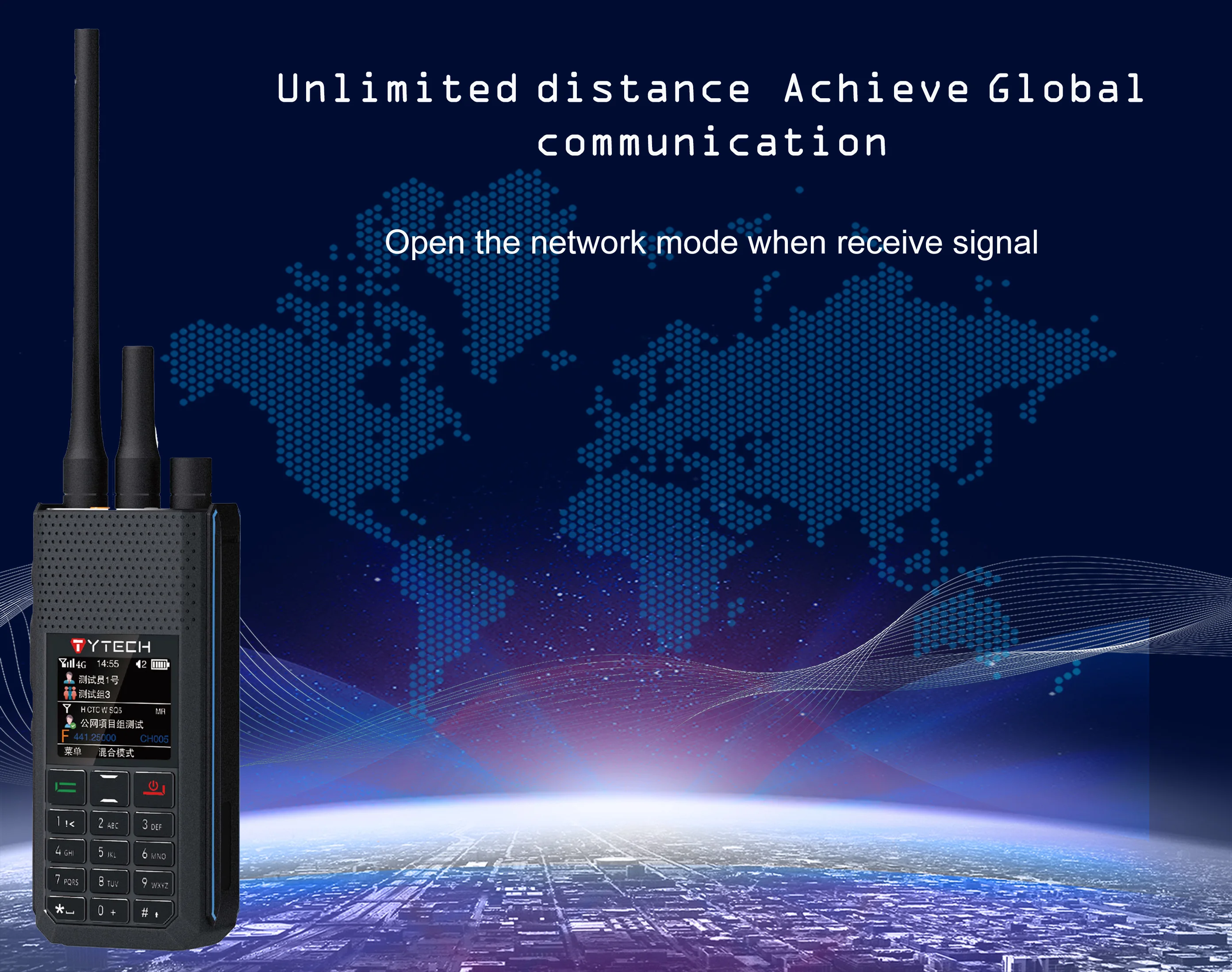 TYT IIP-89 Dual Mode POC+DMR Radio - GPS Tracking & 4G