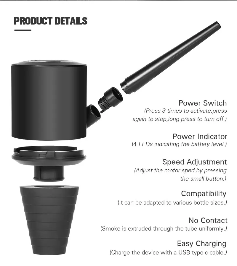 Jouge 2022 New Hookah Accessory Shisha Blower Automatic Electric ...