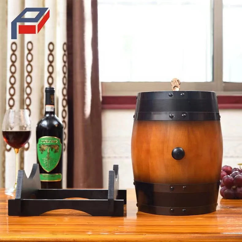Creative Custom Oak Cask Decorated Horizontal Vintage Wooden Wine Cask ...
