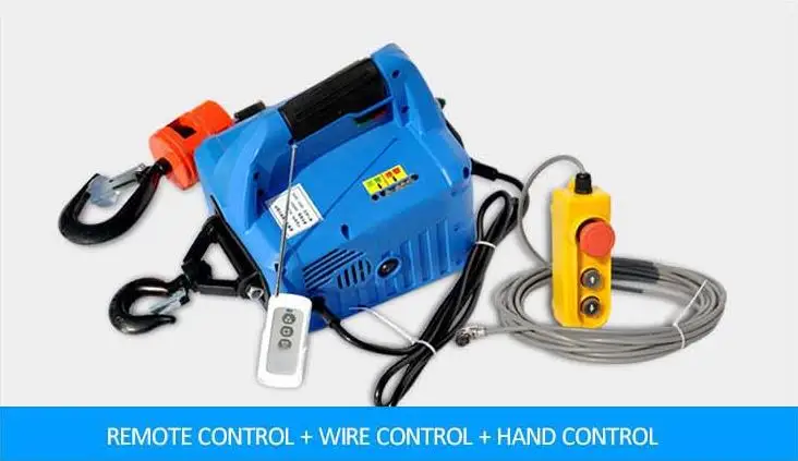 220V Mini Electric Hoist 500KG - Portable Hoist Winch for Lifting ...