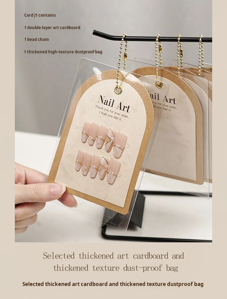 High Quality Nail Art Display Cards Customization Ins Nail Display ...