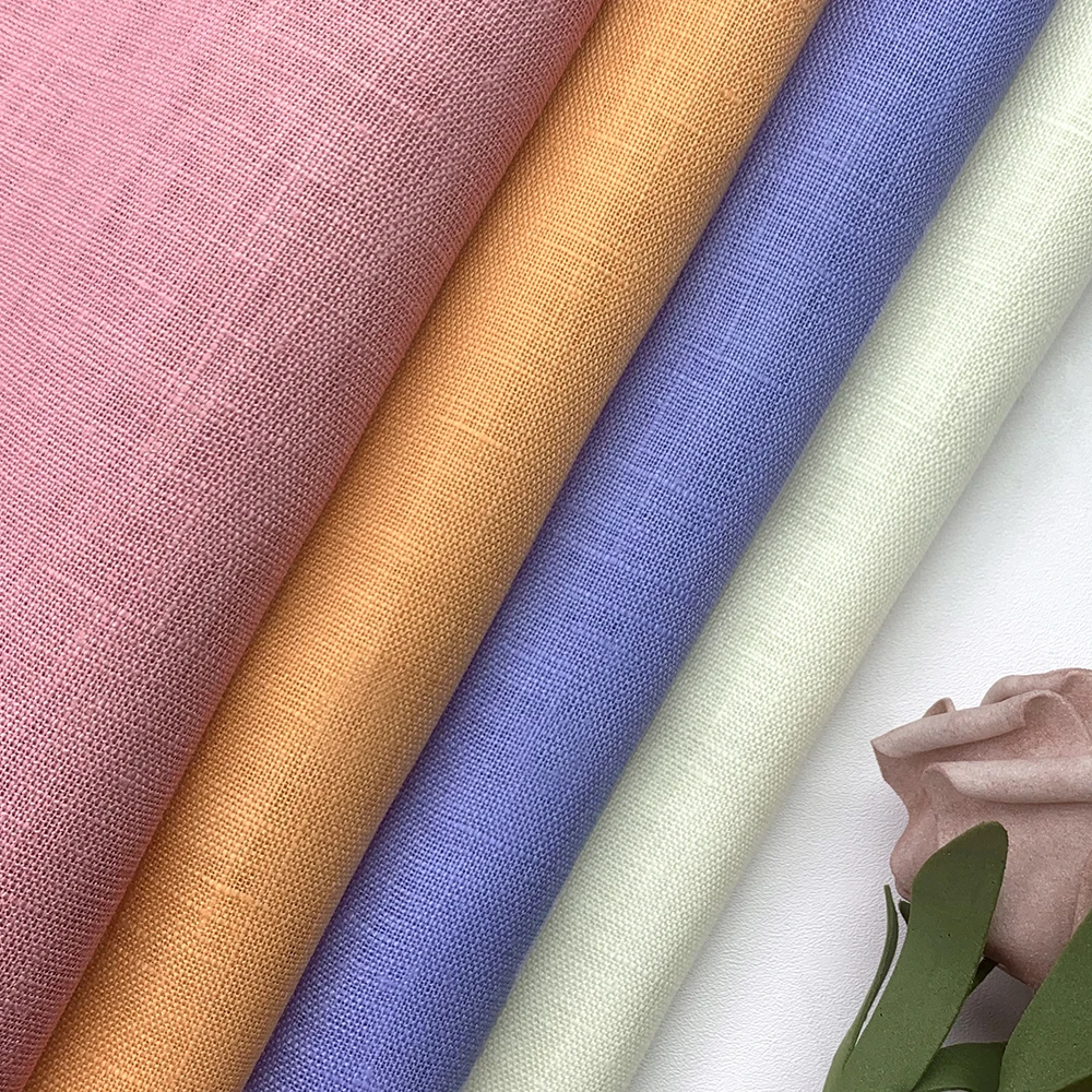 100% Pure Linen Fabric For Clothing Soft Breathable Natural Linen ...