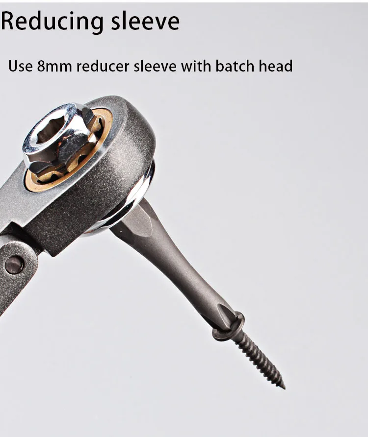 23pcs Multifunctional Ratchet Spanner Set Flex Head Ratchet Wrench Set ...