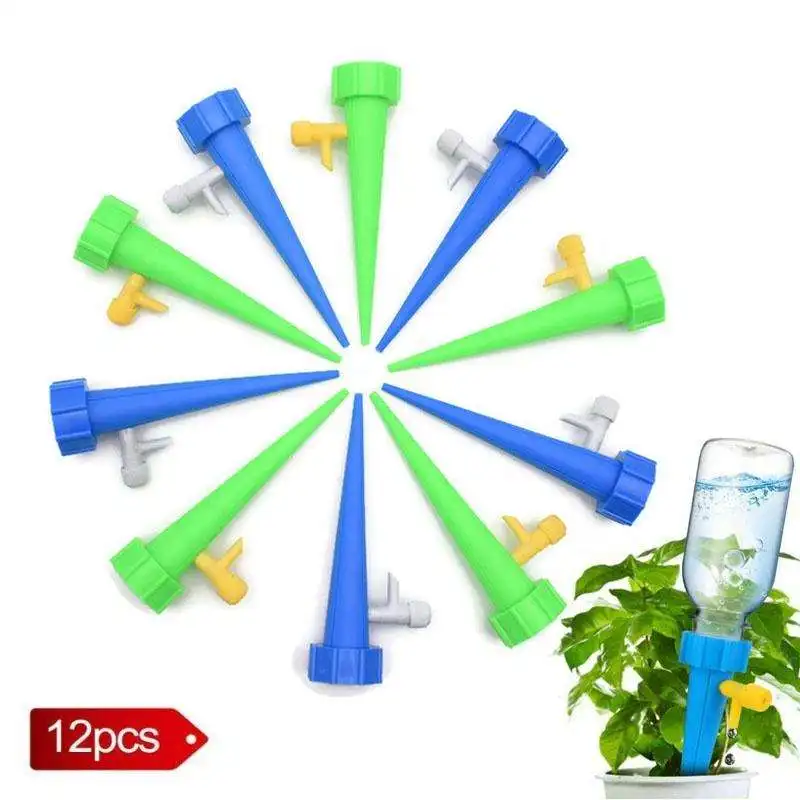 Garden DIY Automatic Drip Water Spikes Device System Houseplant Taper ...