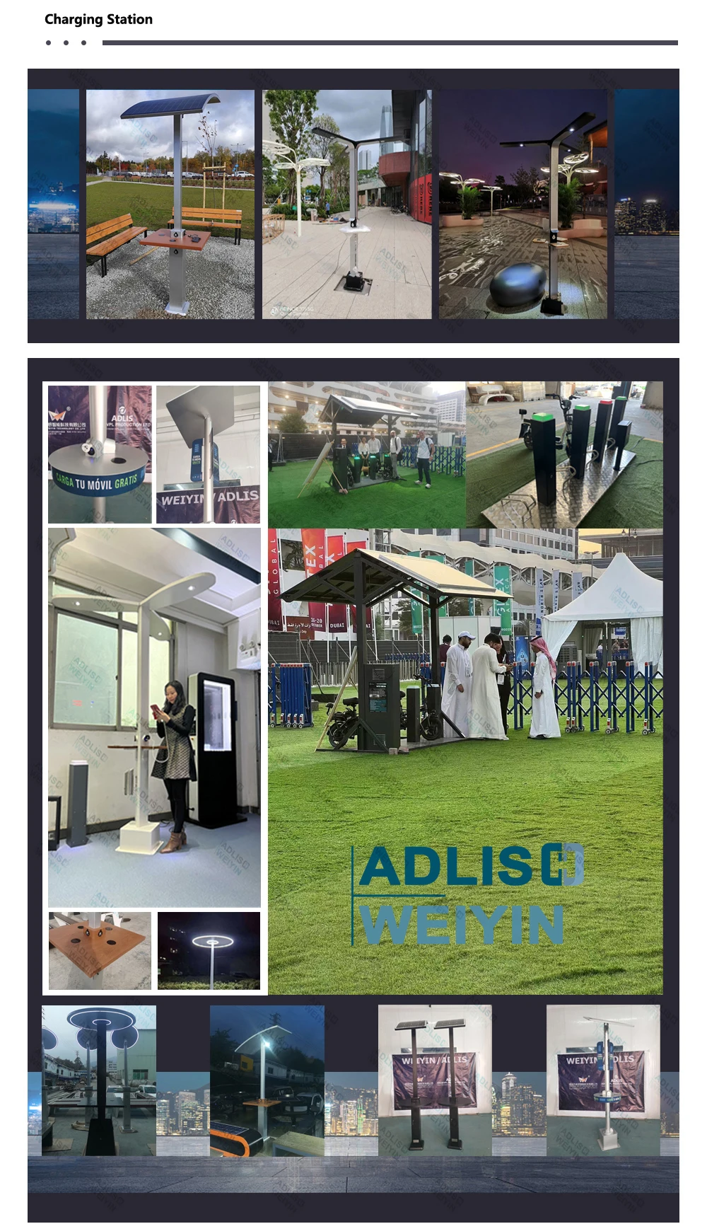 Hot Sale Outdoor Smart Solar Powered Mobile Cell Phone Charging Pole ...