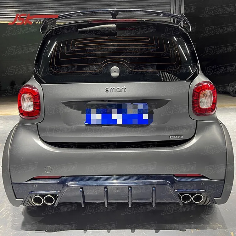 M STYLE DRY CARBON FIBER ROOF SPOILER for 2016-2019 SMART FORTWO