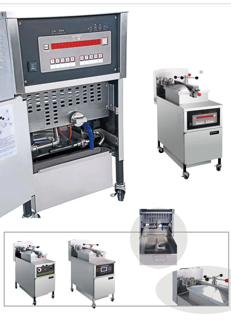 New Electric Commercial Programming Pressure Fryer Broaster Chicken ...