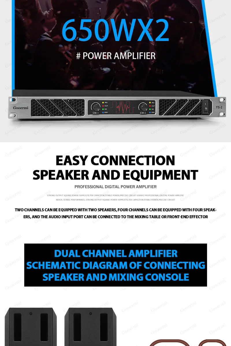 10000 Watt Power Amplifier - High Quality Digital Amplifier