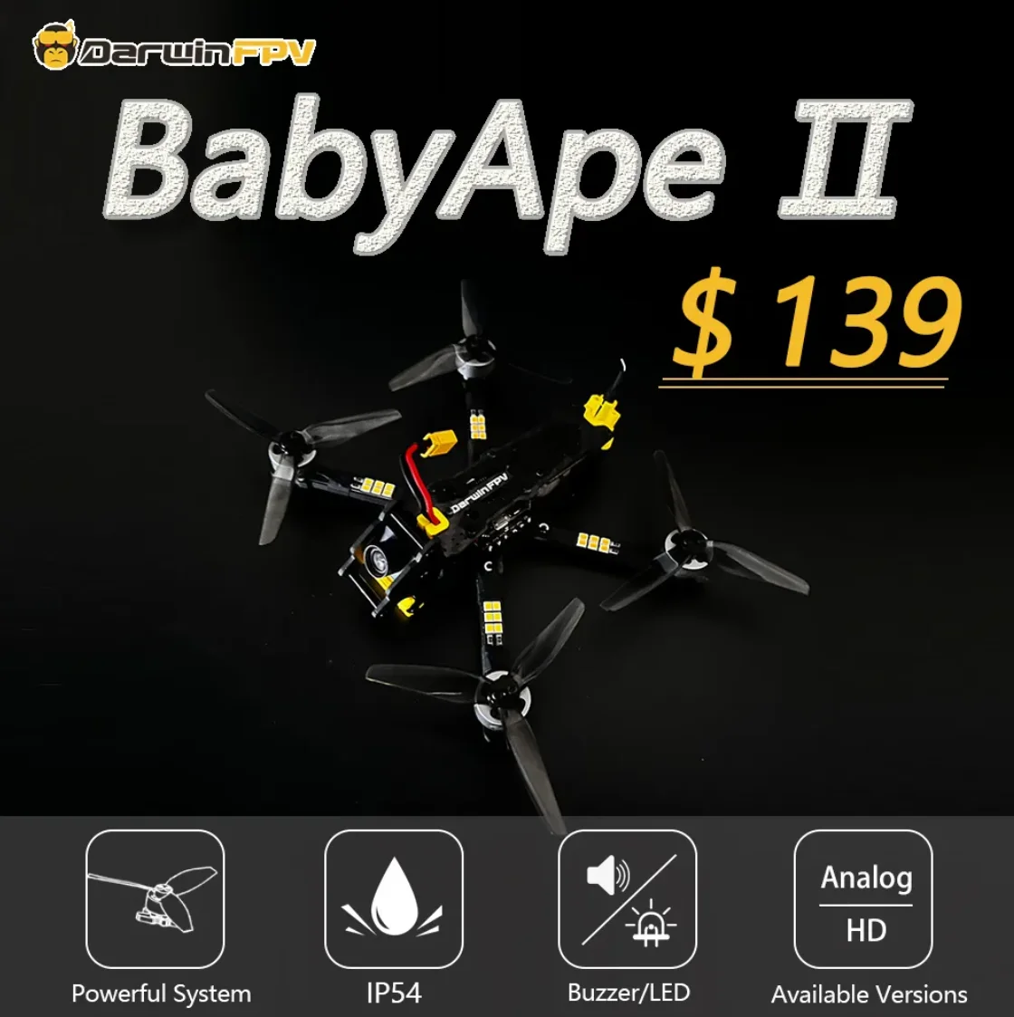 DarwinFPV BabyApe II BabyApe 2 Flight Control Quadcopters Freestyle FPV ...