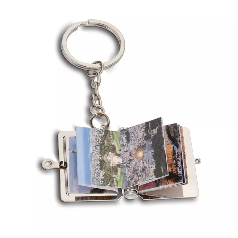 Promotion Picture Insert Frame Keychain Holder Square Zinc Alloy Silver ...