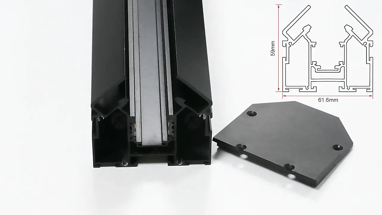 Dc 48v Stretch Ceiling Cob Track Lights New Design Magnetic Track Rail ...