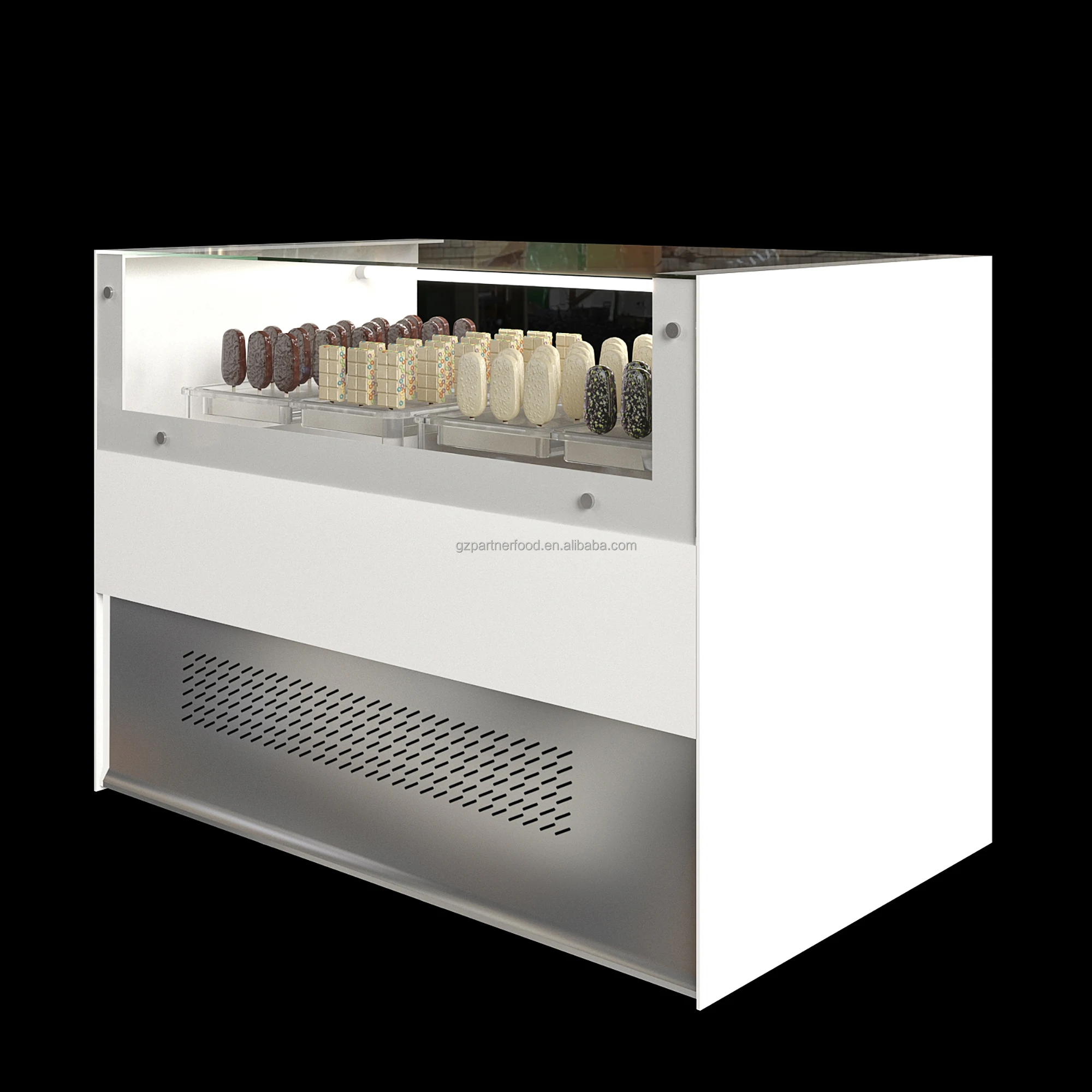 OEM Luxury Ice Cream Display Fridge Food Grade Popsicle Cabinet Freezer ...