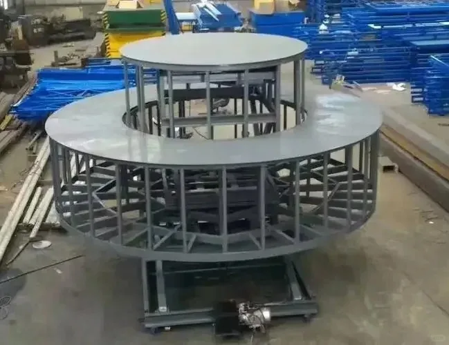 Customized Two Layers Hydraulic Scissor Lift Turntable Stage