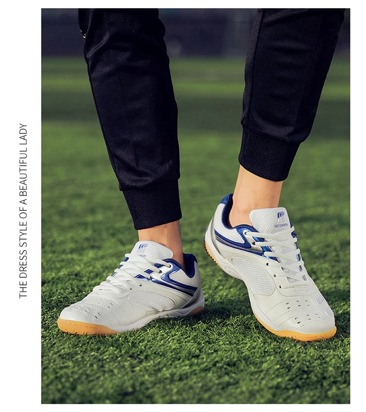 MEDARON 2021 Summer Men's White Table Tennis Sport Shoes