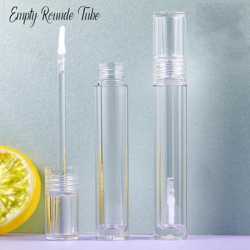 Lastrose Wholesale Empty Lip Gloss Tube With Rhinestone 4ml Clear Round ...