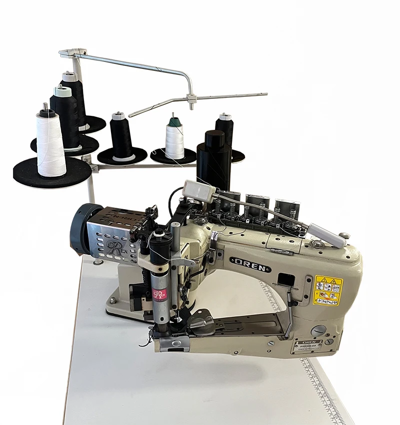Industrial Machinery Four Needle Six Thread Feed off Arm Flatseamer ...