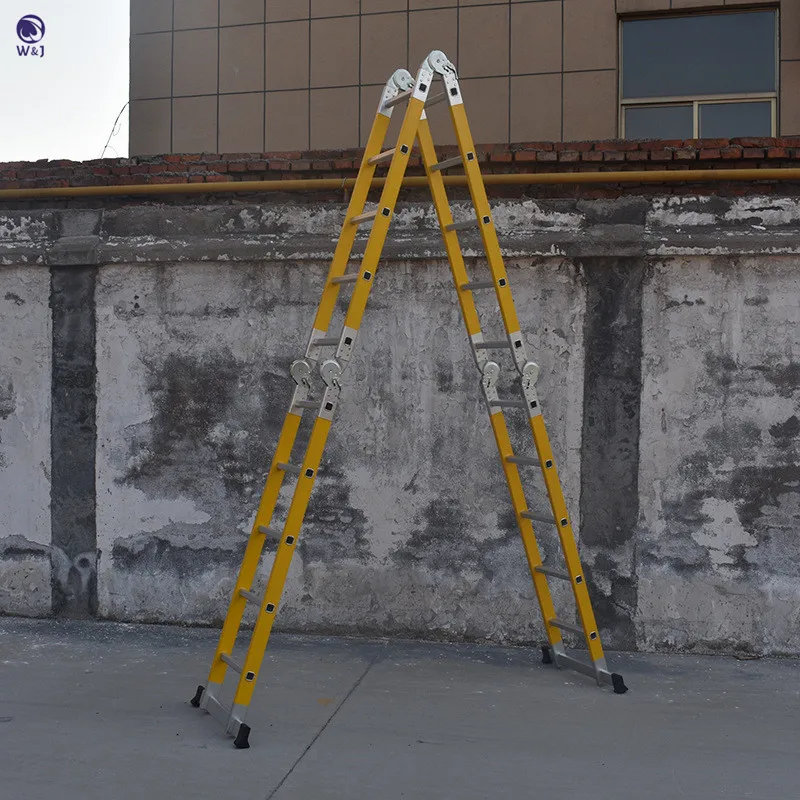 4X3 Multi-purpose Big Hinge Fiberglass Ladder Foldable Insulated FRP ...