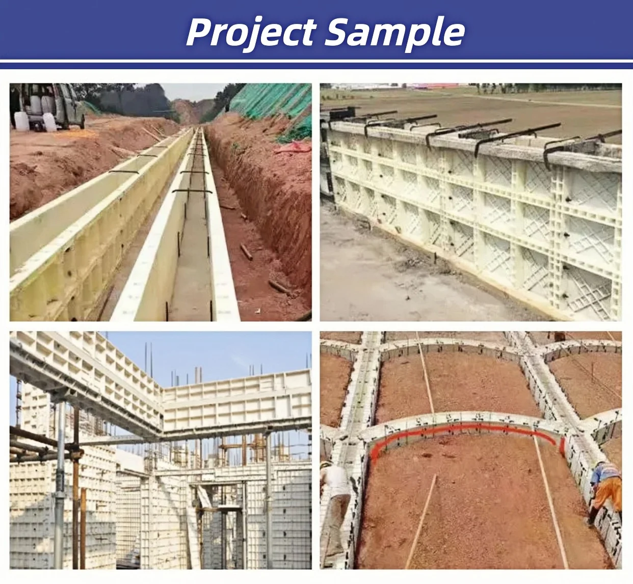 Lightweight ABS PP Forming Shuttering Wall Panel for Concrete